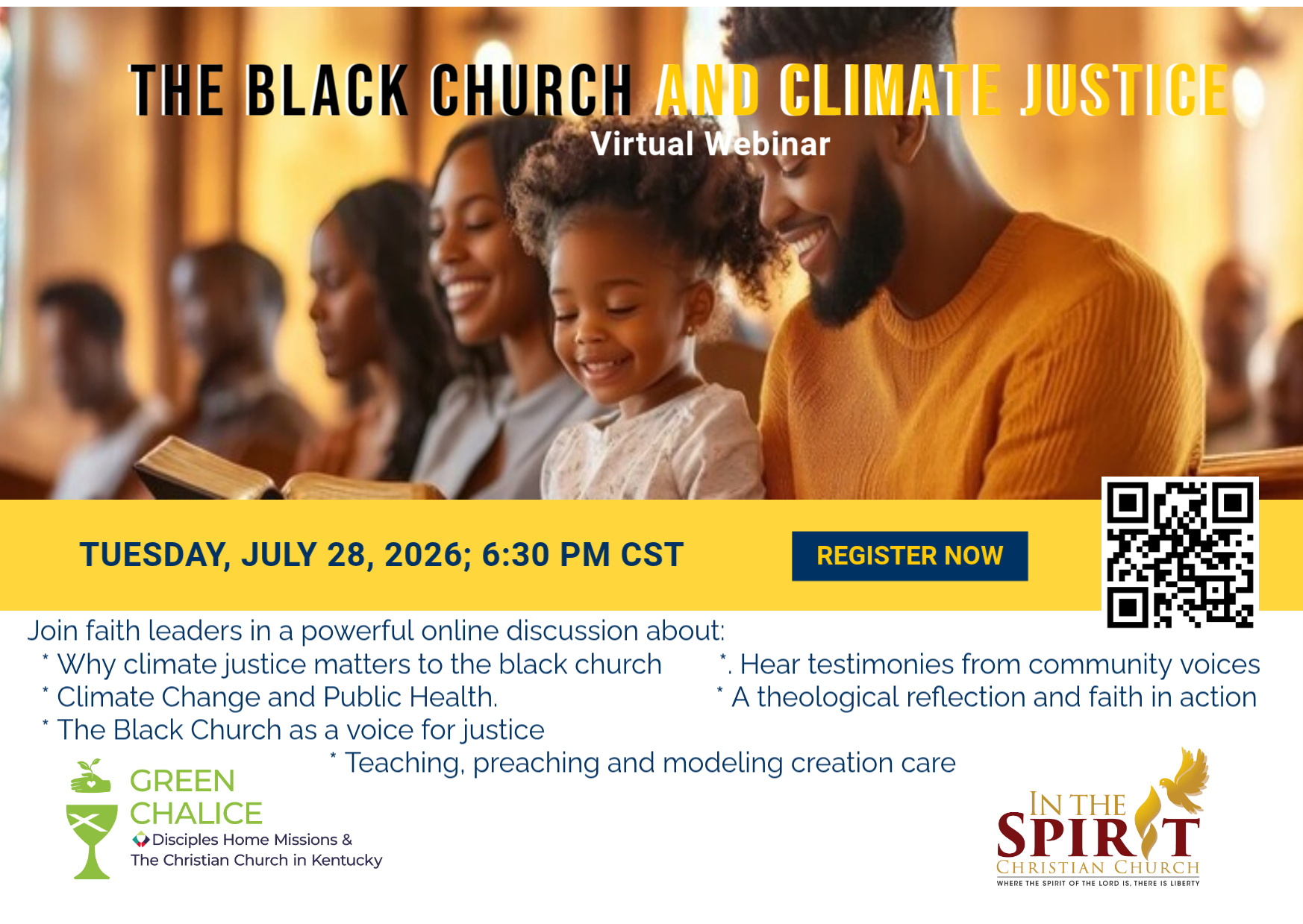 The Black Church and Climate Justice Webinar: Faith, Resilience, and ...